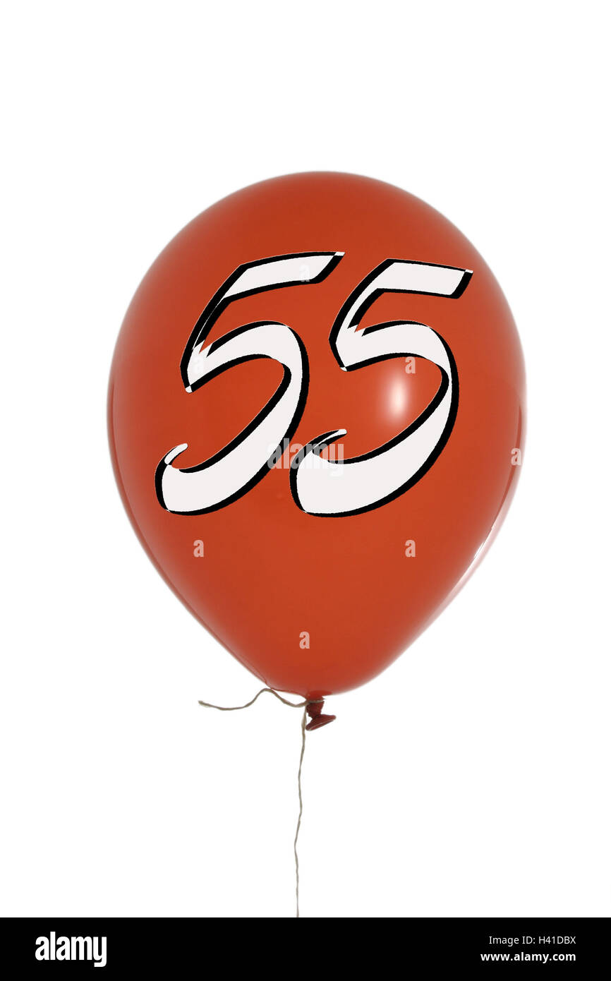 Balloon number 55 hi-res stock photography and images - Alamy
