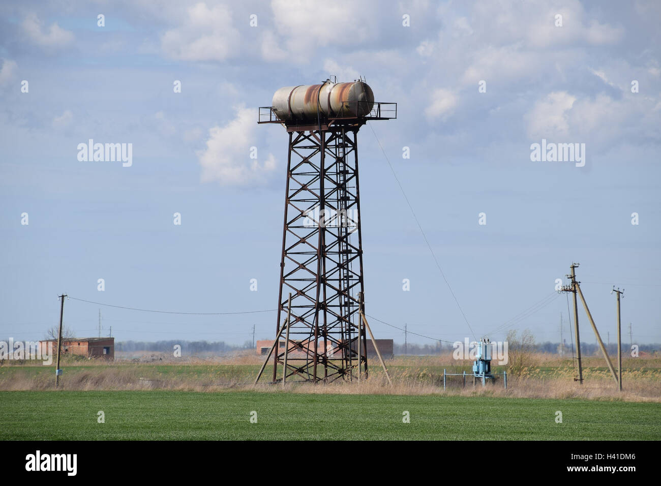 Architecture buildings construction industry watertower hi-res stock ...