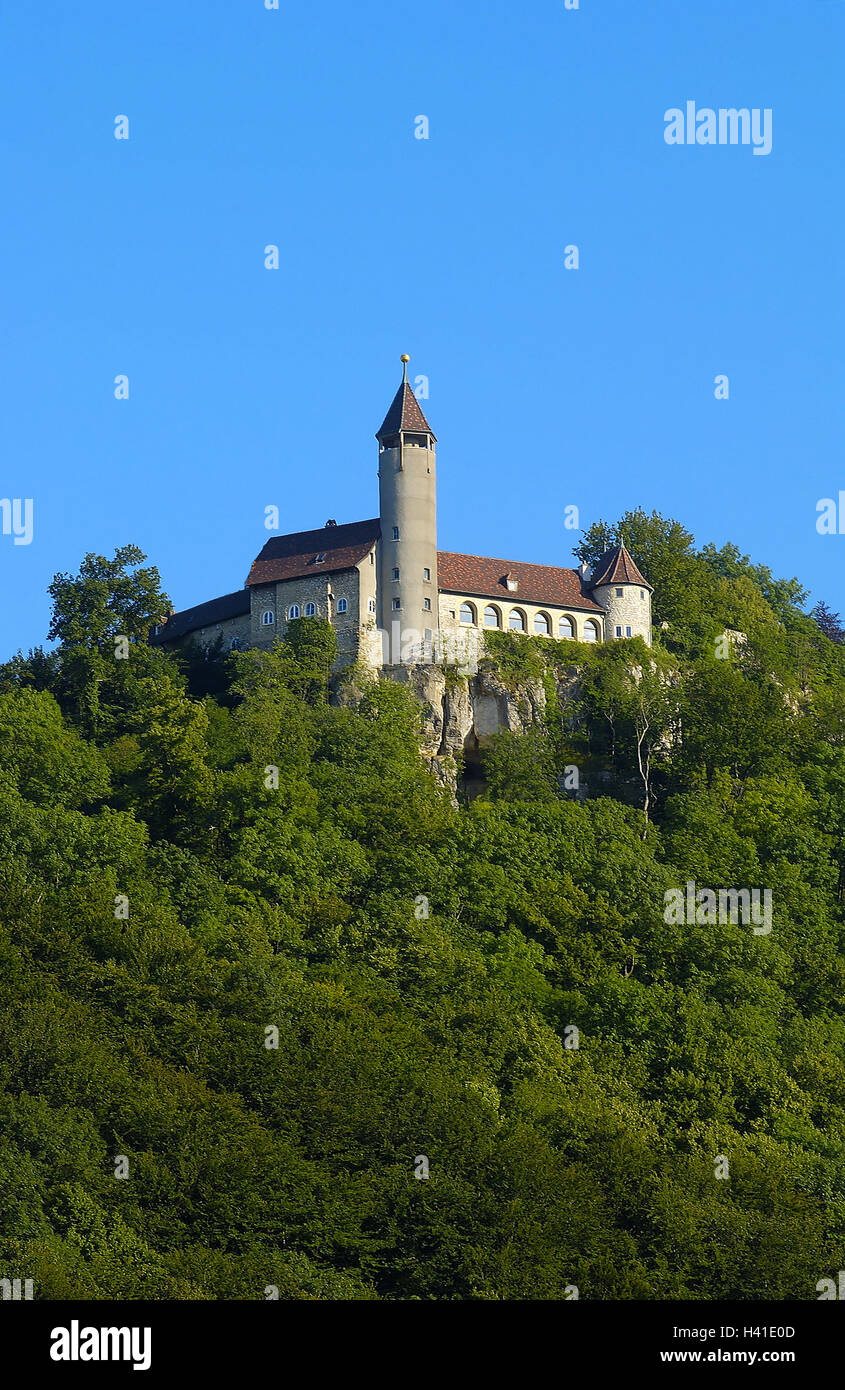 Germany, Baden-Wurttemberg, Swabian nightmare, castle Teck, Europe ...