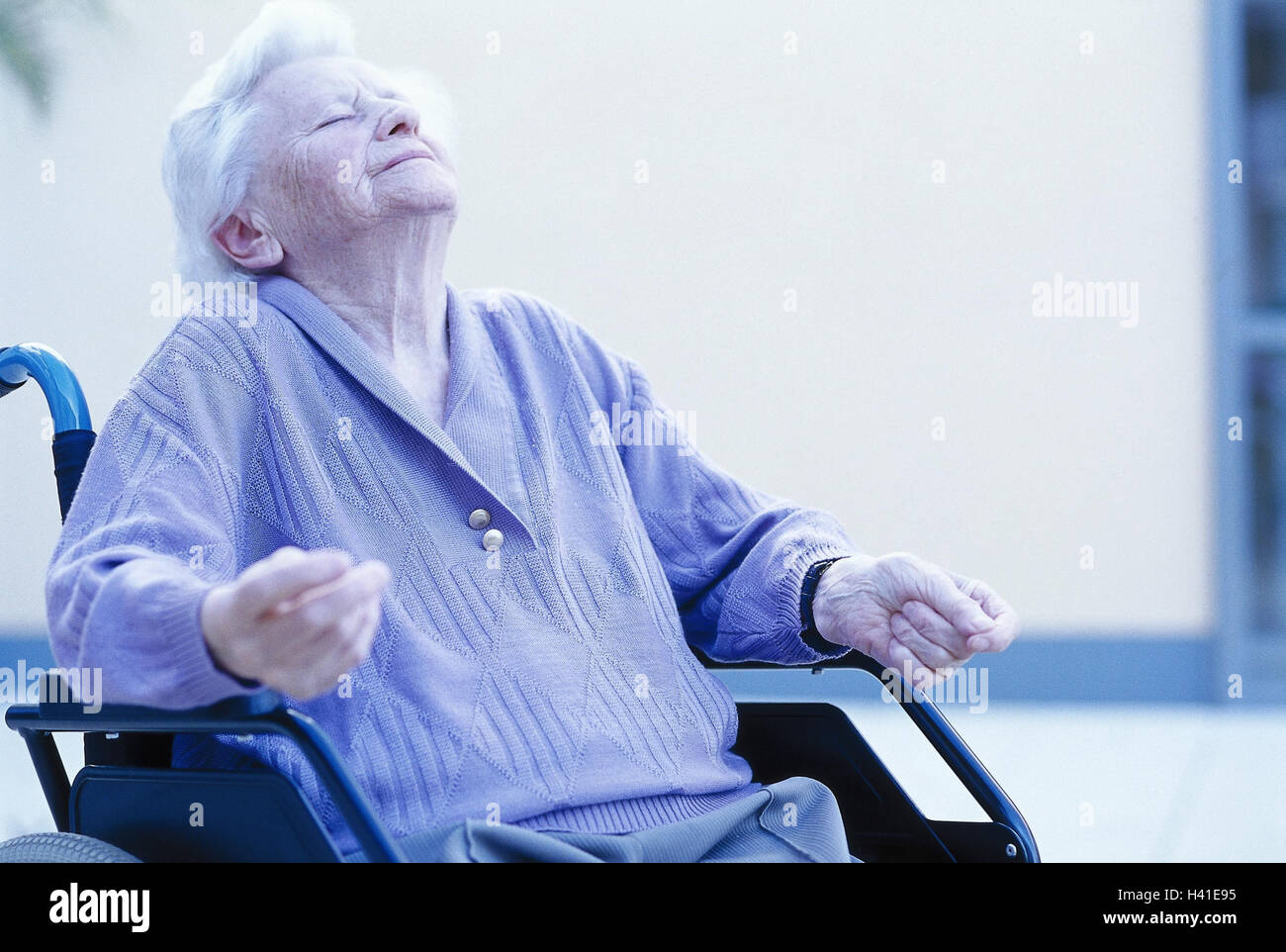Senior, invalid, wheel chair, recreation, model released, woman, old ...