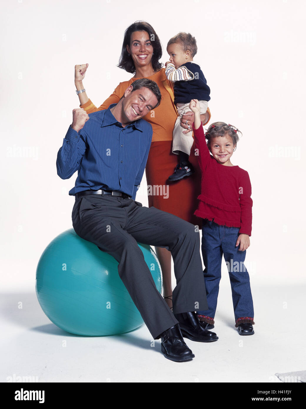 Family, gesture, joy, starch, parents, children, girls, boy, fun, happy ...