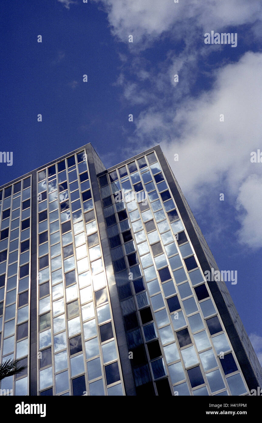 The USA, Florida, Miami, high rise, reflector facade, detail, from ...
