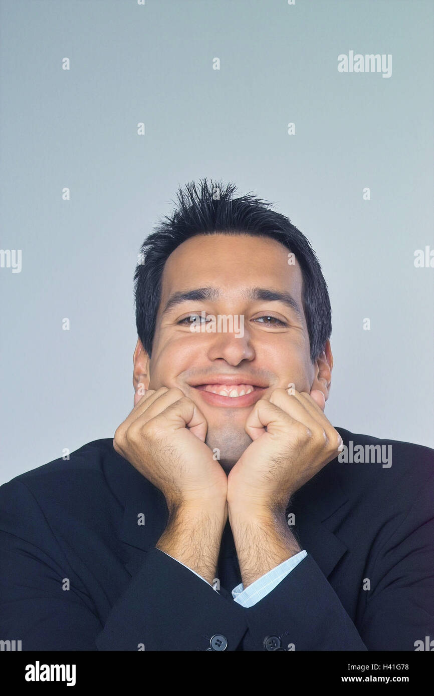 Sits man, suit, poor rest, smiles, portrait Series, 20-30 years, 30-40 ...