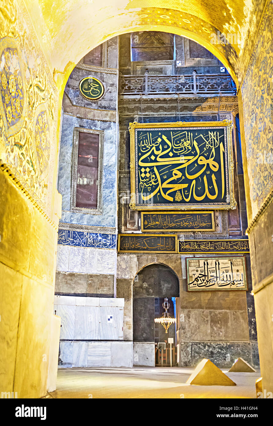 The arch to the apse of Hagia Sophia in Istanbul Stock Photo - Alamy