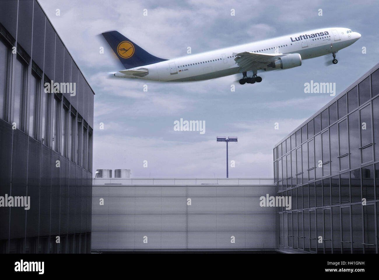 Airport terminals, detail, airplane, start airbus, travelling, fly ...