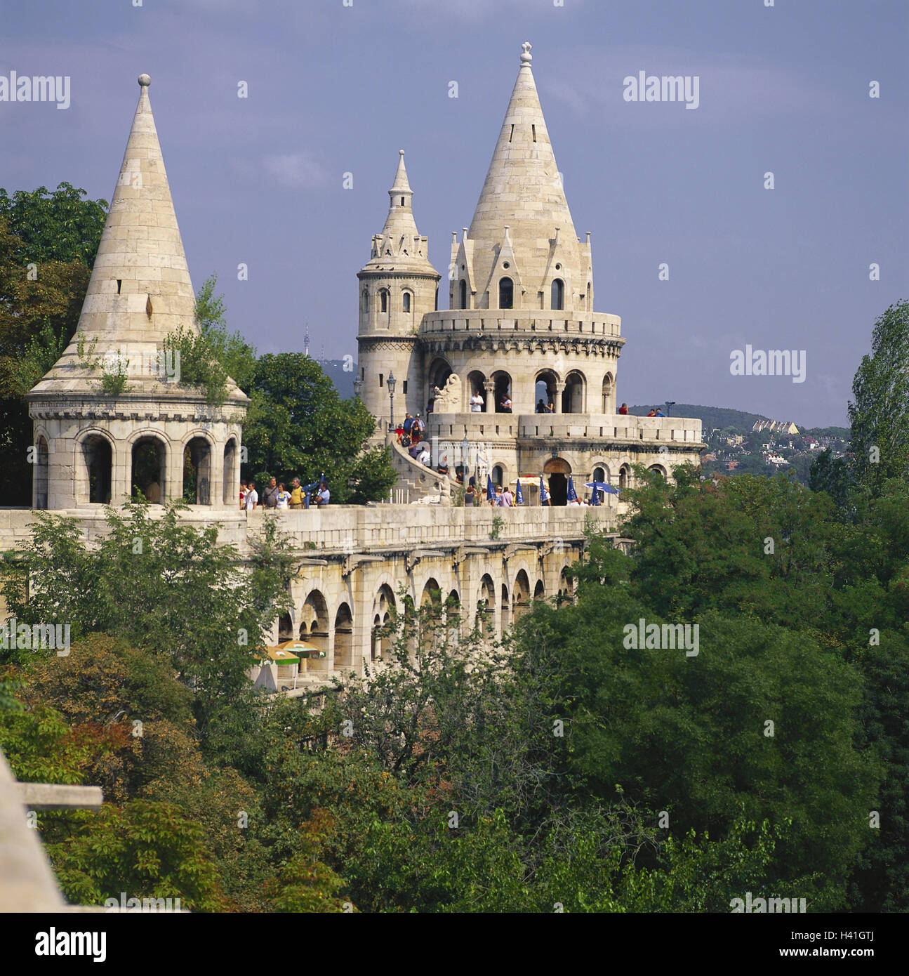 Hungary, Budapest, fishing bastion, in 1899 - in 1905, view, Europe ...