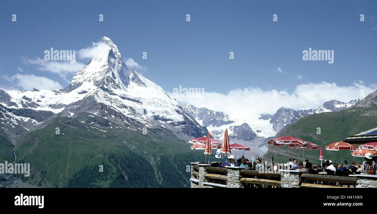 Switzerland, Valais, Matterhorn, 4478 m, Sunnegga, top terminal, detail ...