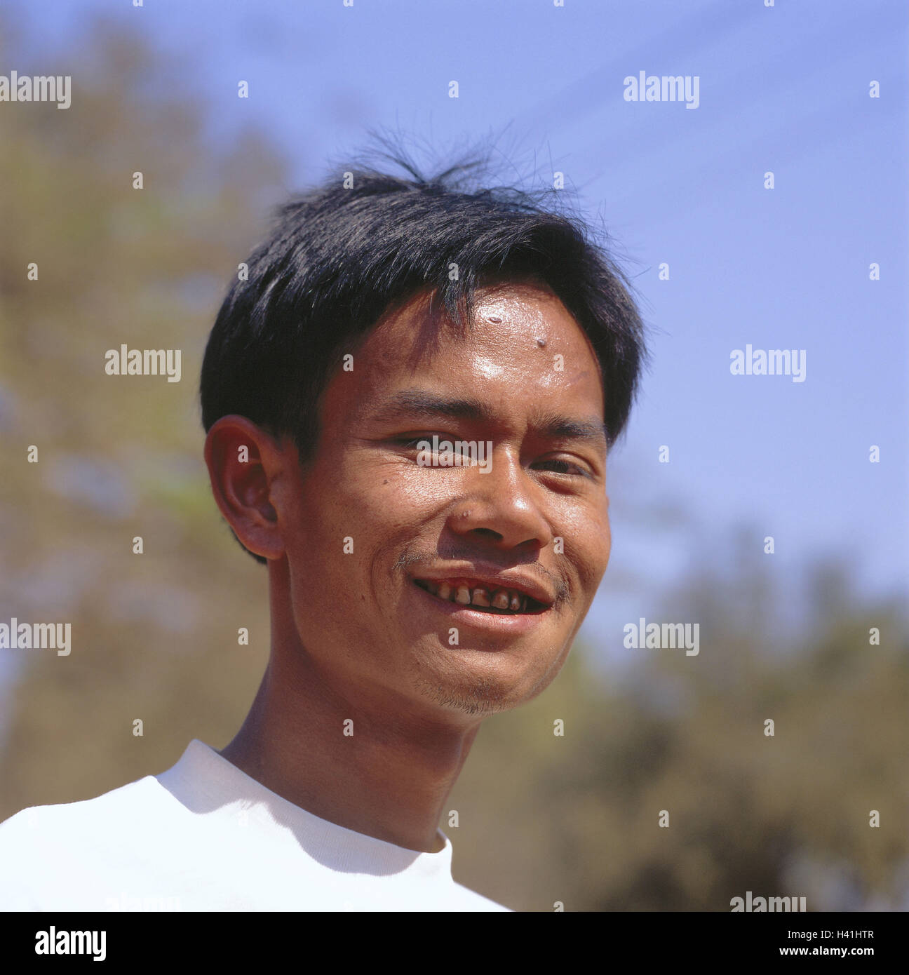 Myanmar, Bagan, local, smile, portrait, no model release Asia ...