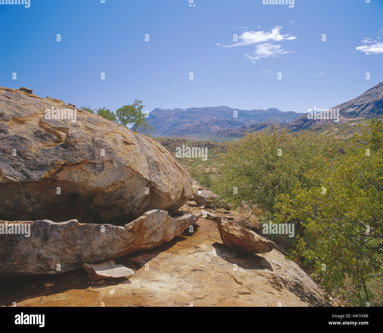 Namibia, Erongo mountains, farm Ameib, bile formations, "Bull's party ...