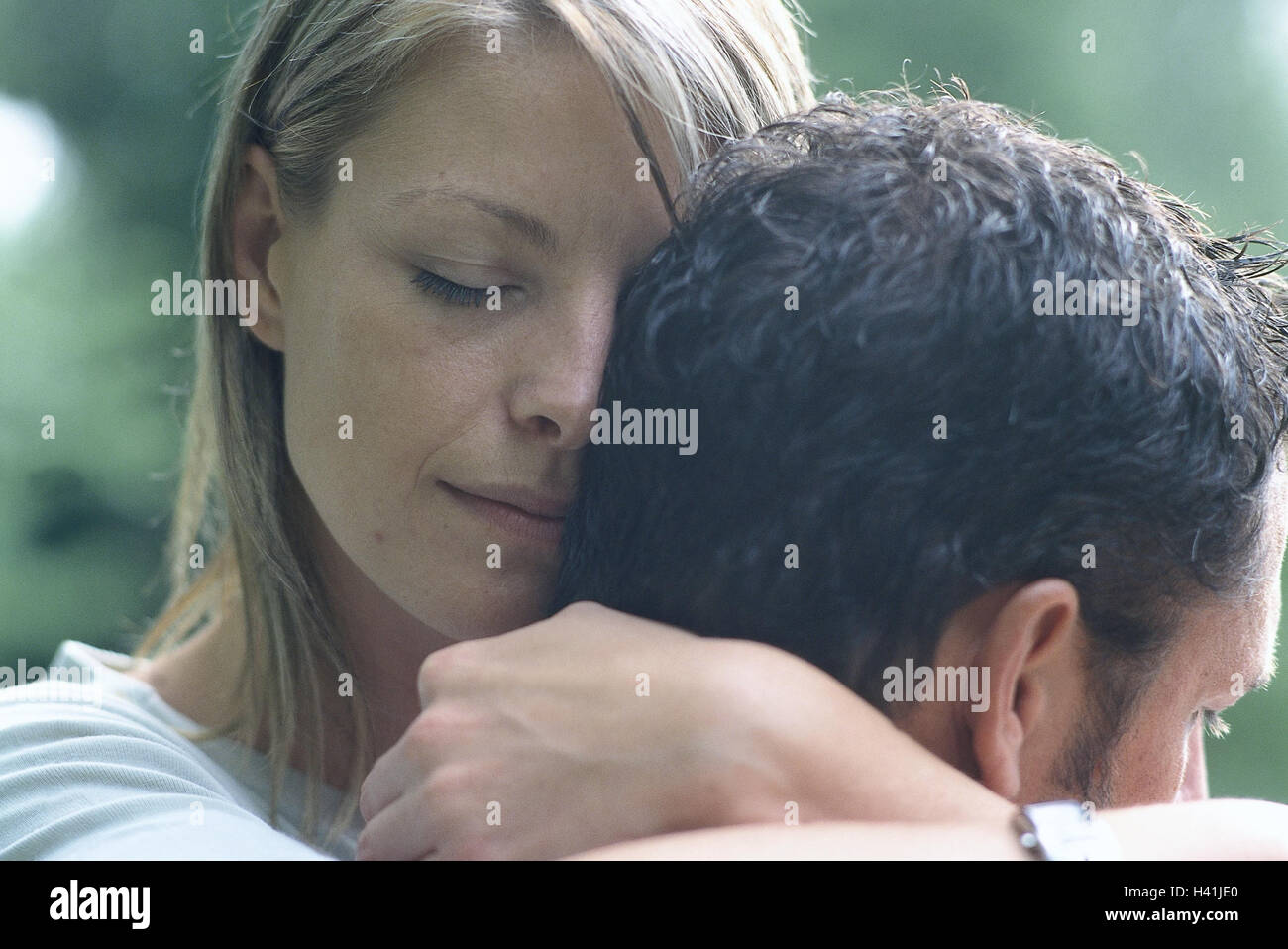 Couple, embrace, consolation, detail, model released, partner ...