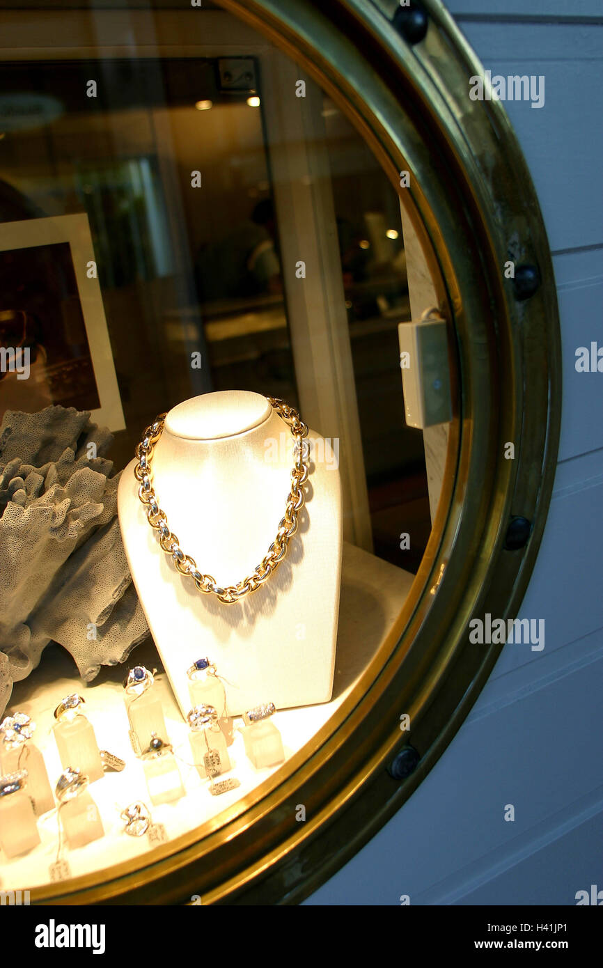Jeweller, shop-window, porthole, exhibit, jewellery jewellery business ...
