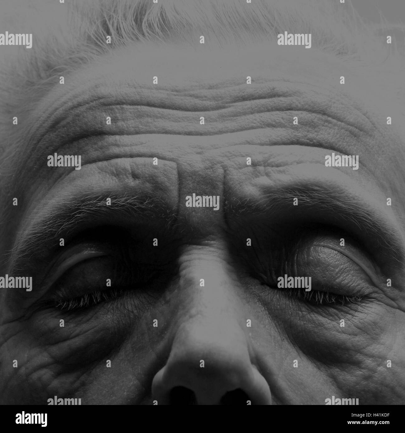 Creased forehead hi-res stock photography and images - Alamy