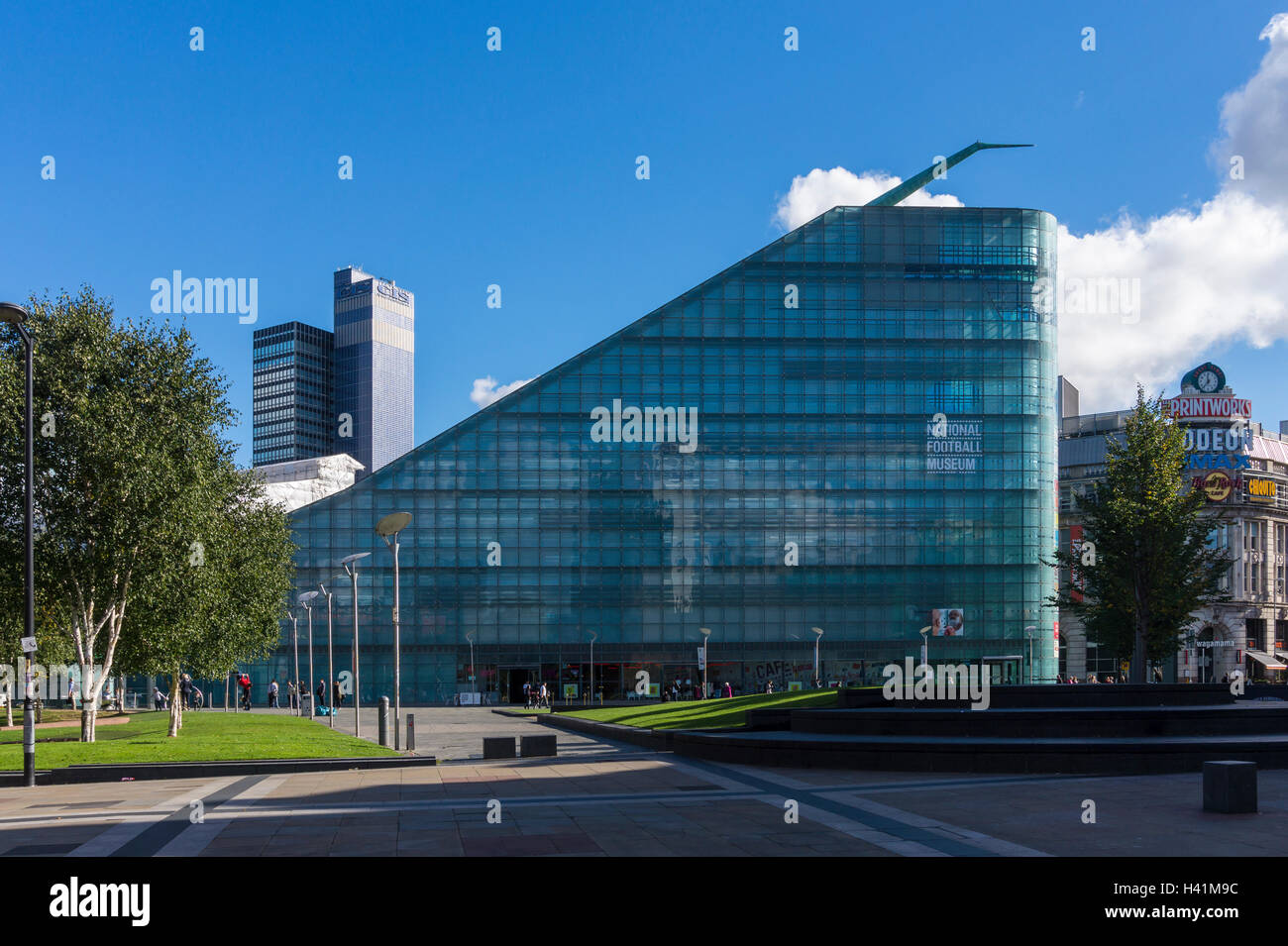 Urbis building cathedral gardens manchester hi-res stock photography ...