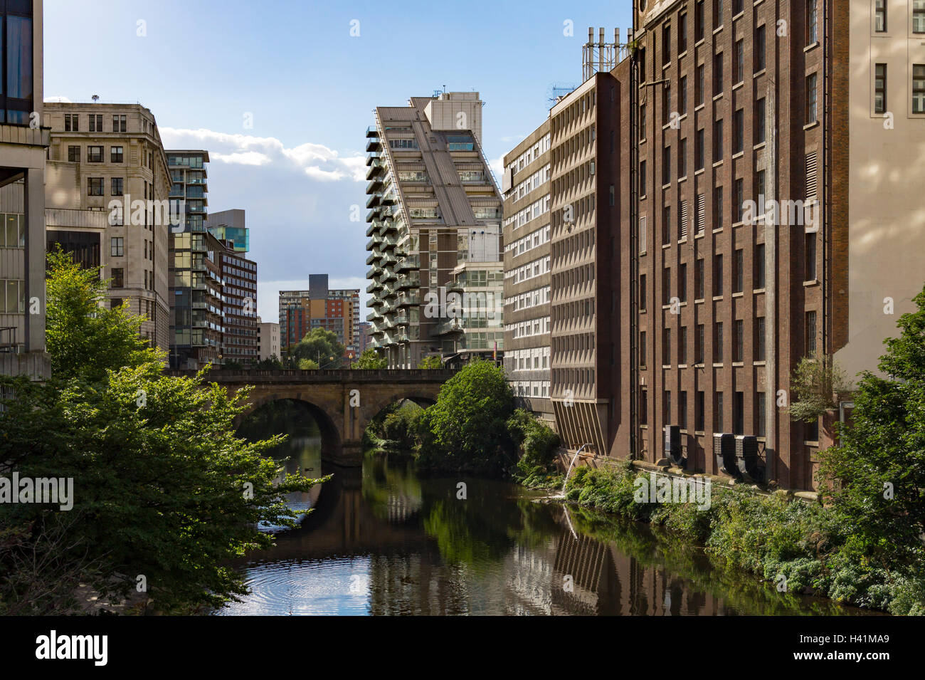 River Irwell in Manchester City Centre Stock Photo - Alamy