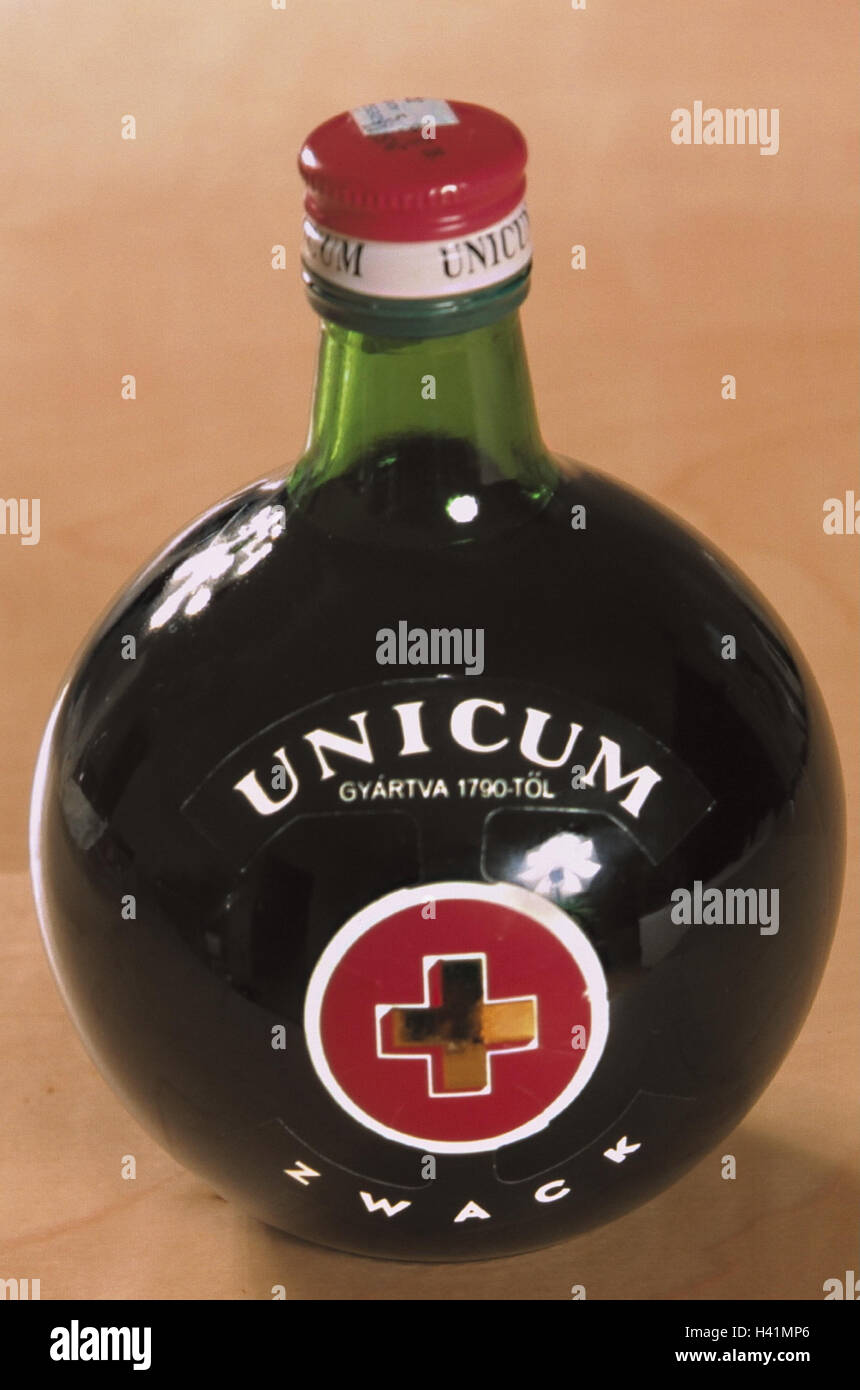 Hungary, abdominal Bottle, herb liqueur, "unique event", Still life ...
