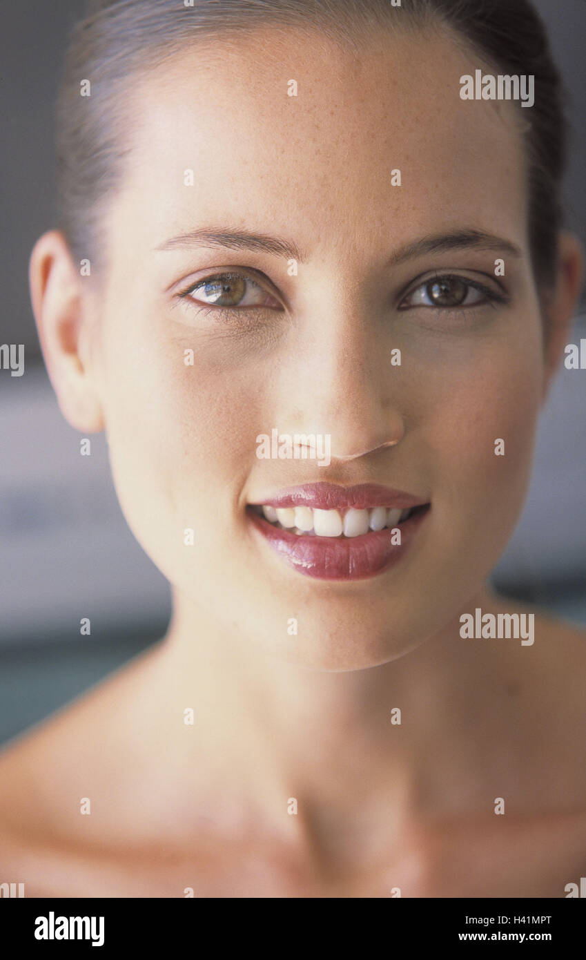 Woman, young, smile, portrait, women's portrait, teenager, young ...