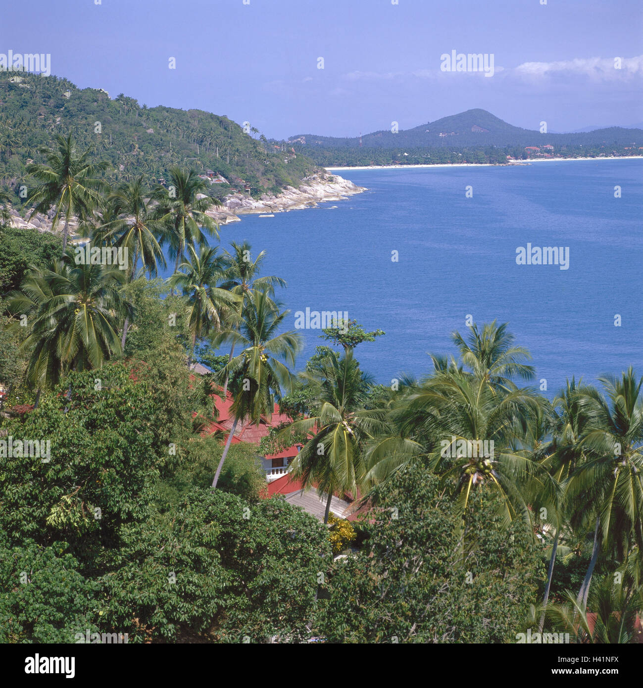 Thailand, Ko Samui, coastal scenery, overview, Asia, South-East Asia ...