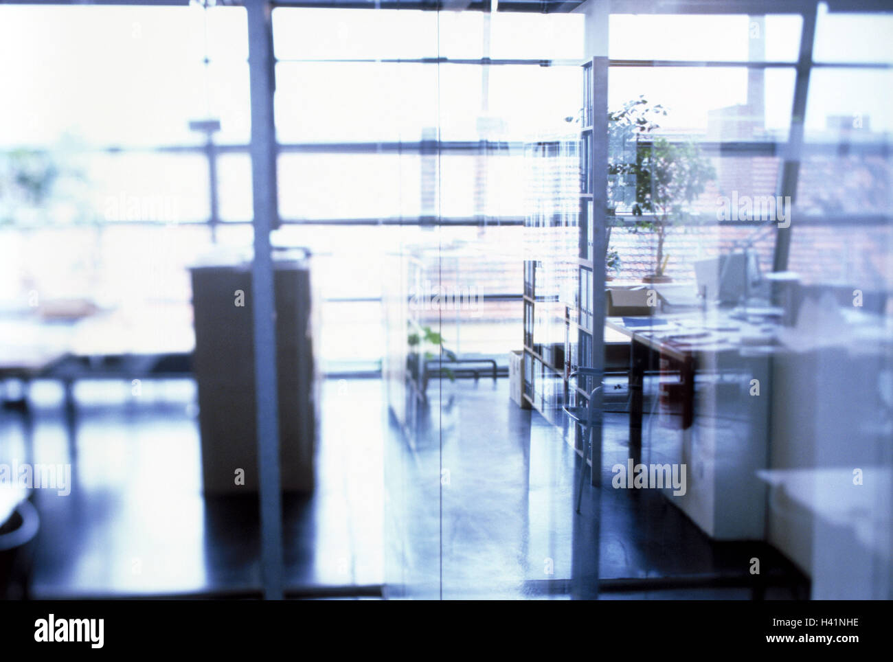 Interior design, office, windowpanes, business, business premises ...