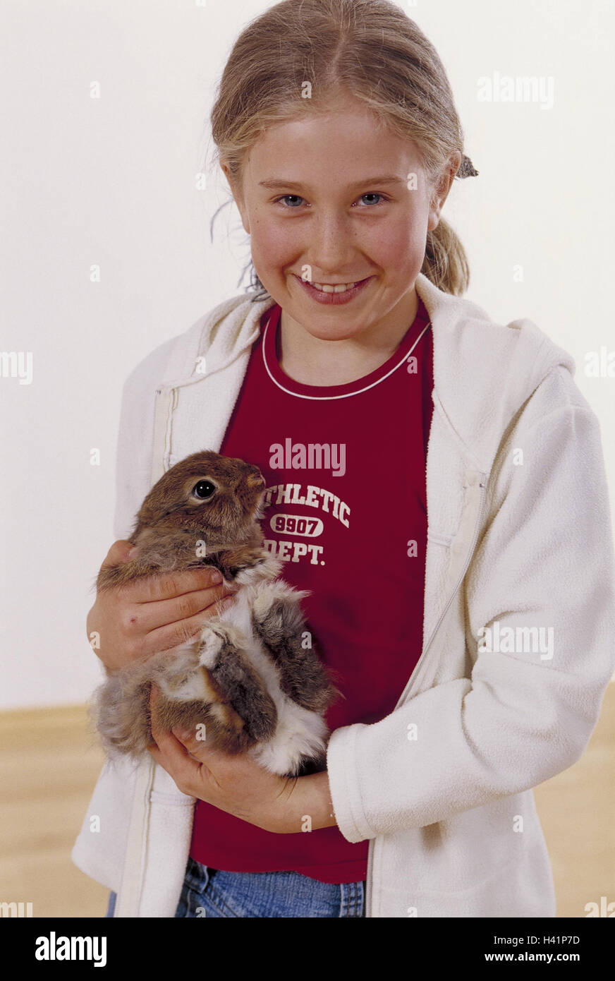 Girls, rabbits, happy, child, childhood, pygmy rabbit, "bunny", pet ...