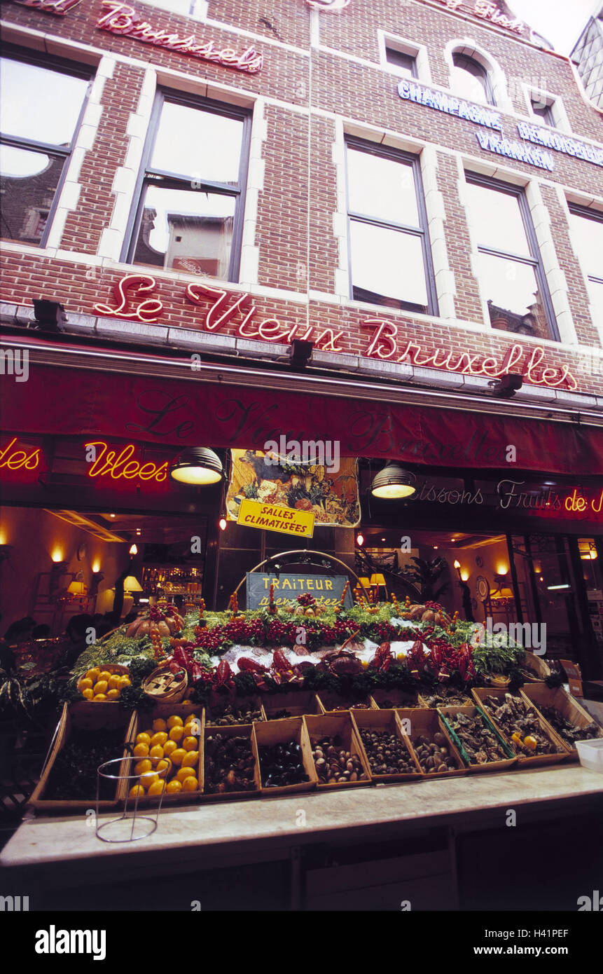 Belgium, Brussels, restaurant fourth, bar, food, Europe, Western ...