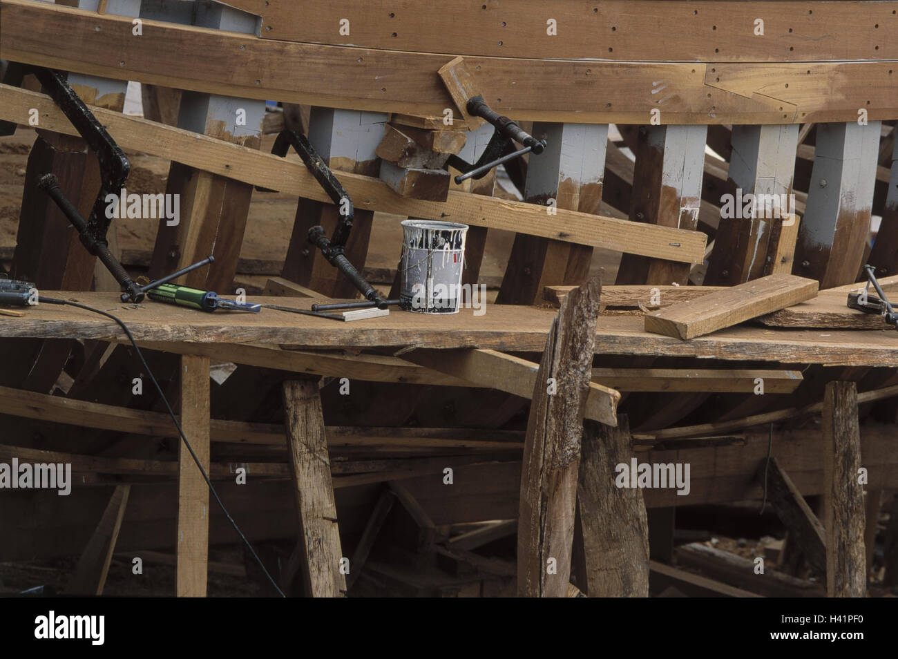 Portugal, island Madeira, Canical, boatbuilding, beach, detail, island ...
