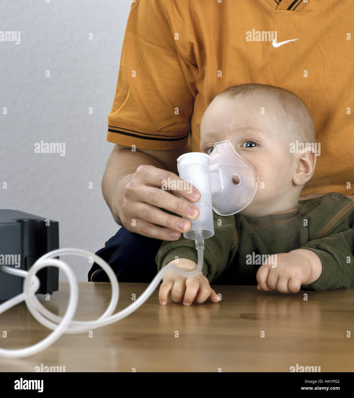 Infant, ill, inhaler, nut, care, detail, woman, child, children, asthma ...