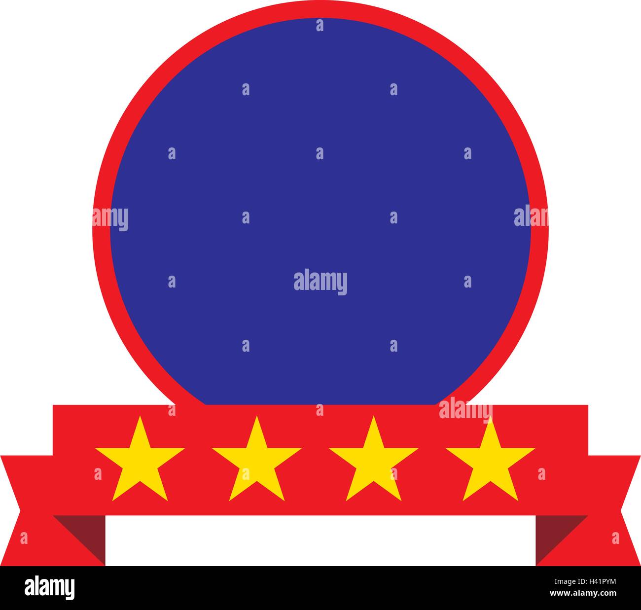 Isolated campaign button with a ribbon, Vector illustration Stock ...