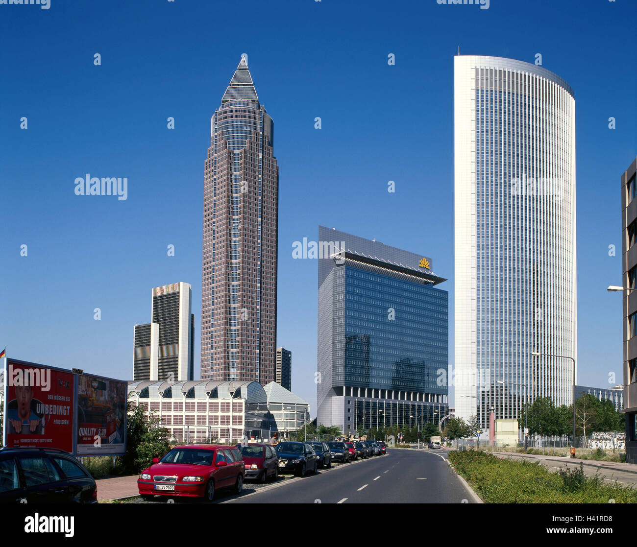 Germany, Hessen, Frankfurt on the Main, Marriott hotel, 159 m, tower at ...