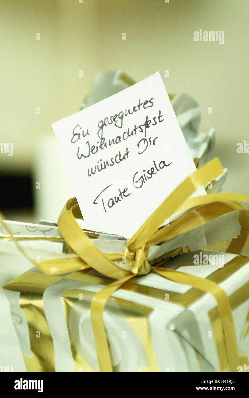 Christmas present, gift trailer, detail, Christmas, Christmas Eve ...