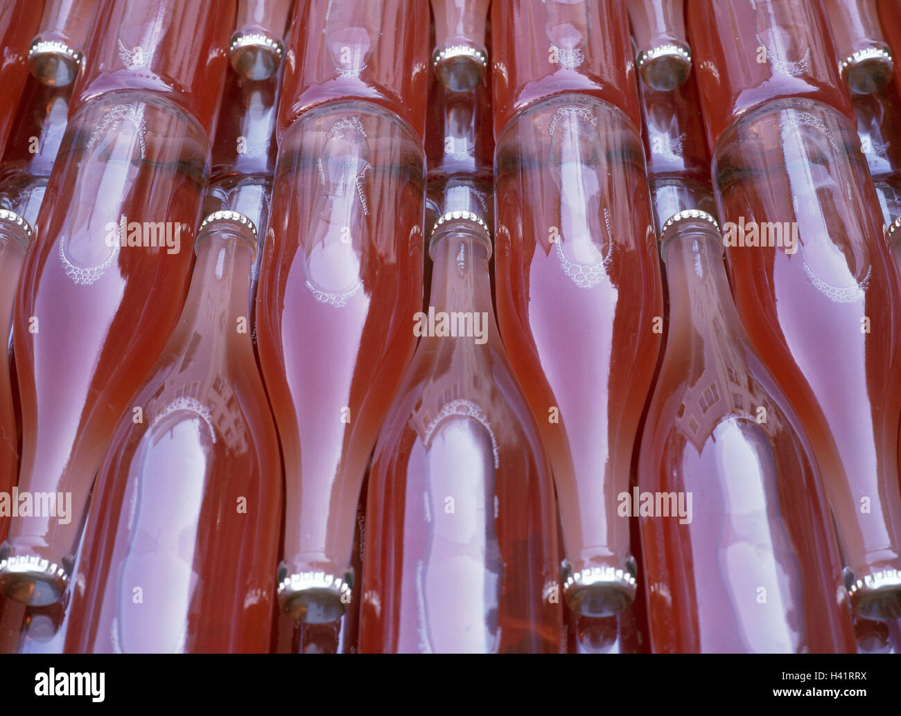 Sparkling Wine production, Bottles, raw Sparkling Wine, temporary ...