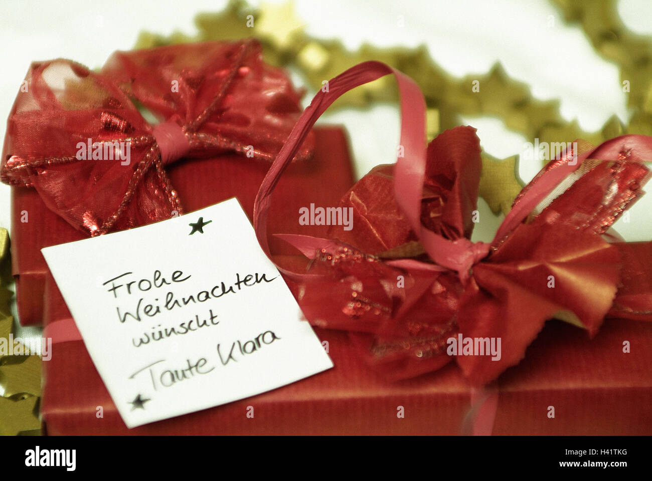 Christmas present, gift trailer, detail, Christmas, Christmas Eve ...