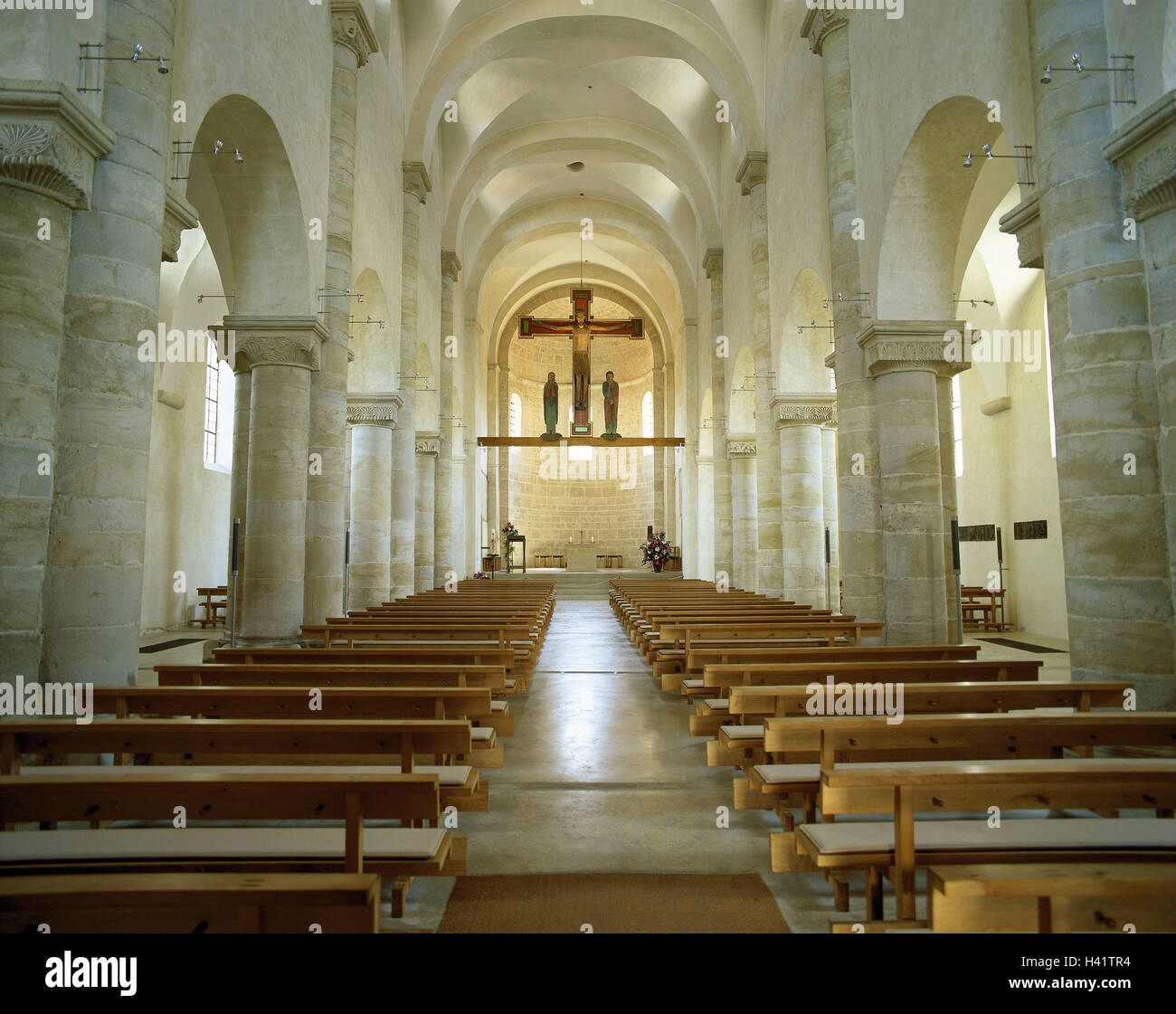Germany, Upper Bavaria, old town, church, central nave, saddles, Europe ...