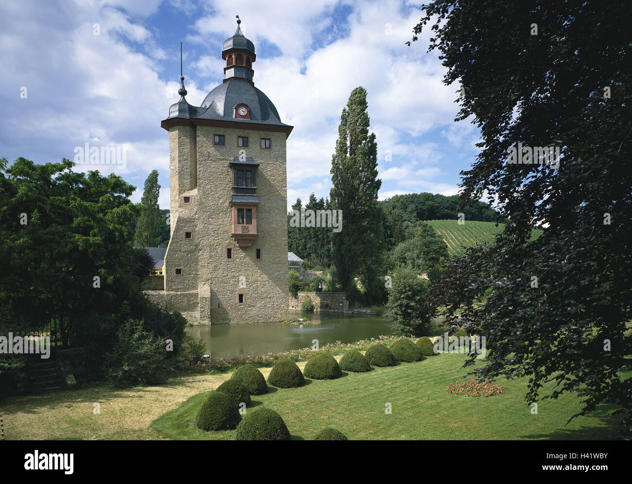 Germany, the Rhinegau, Oestrich angle, castle full radian, park, Europe ...