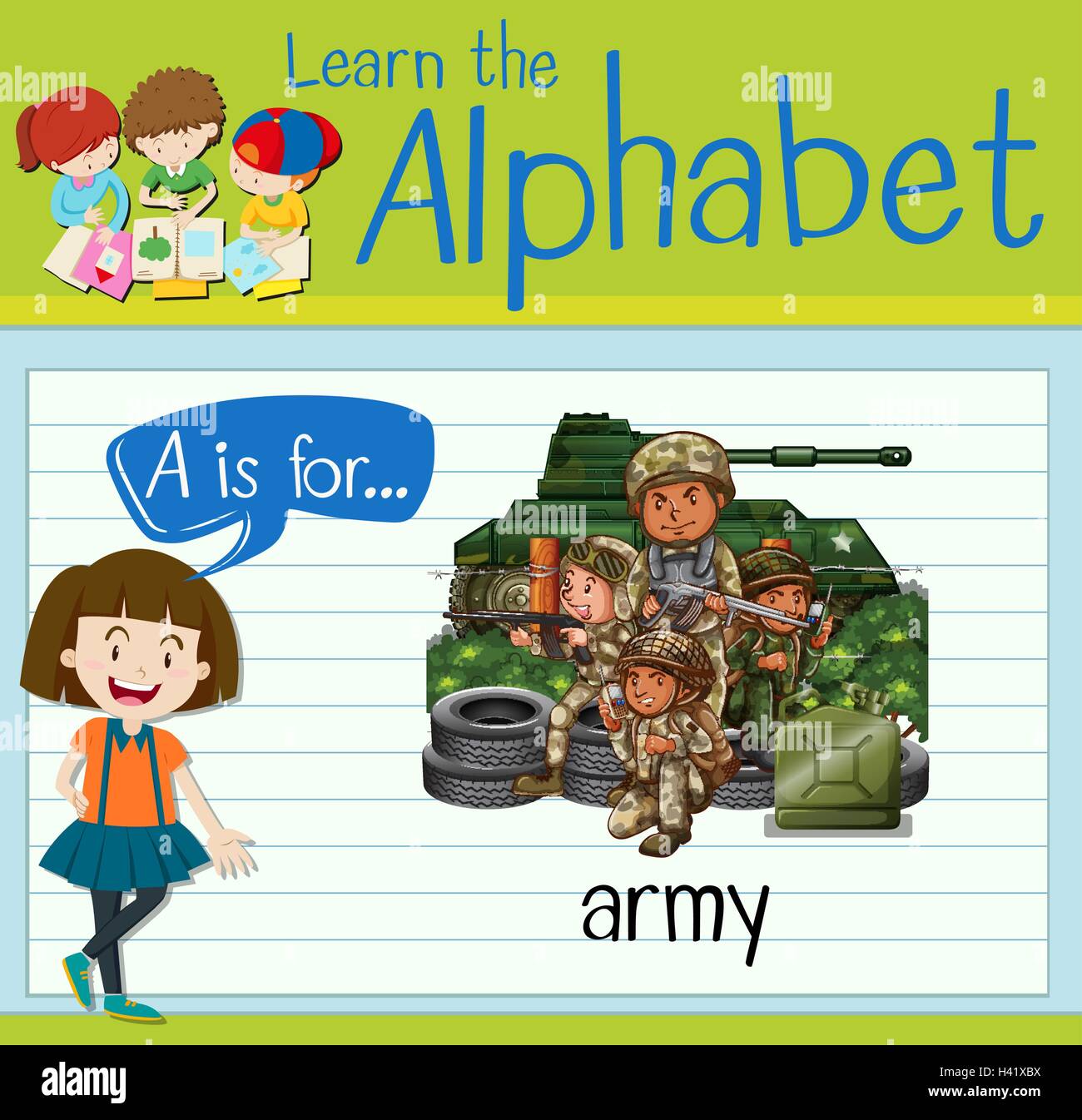 Military army soldiers education learning Stock Vector Images - Alamy