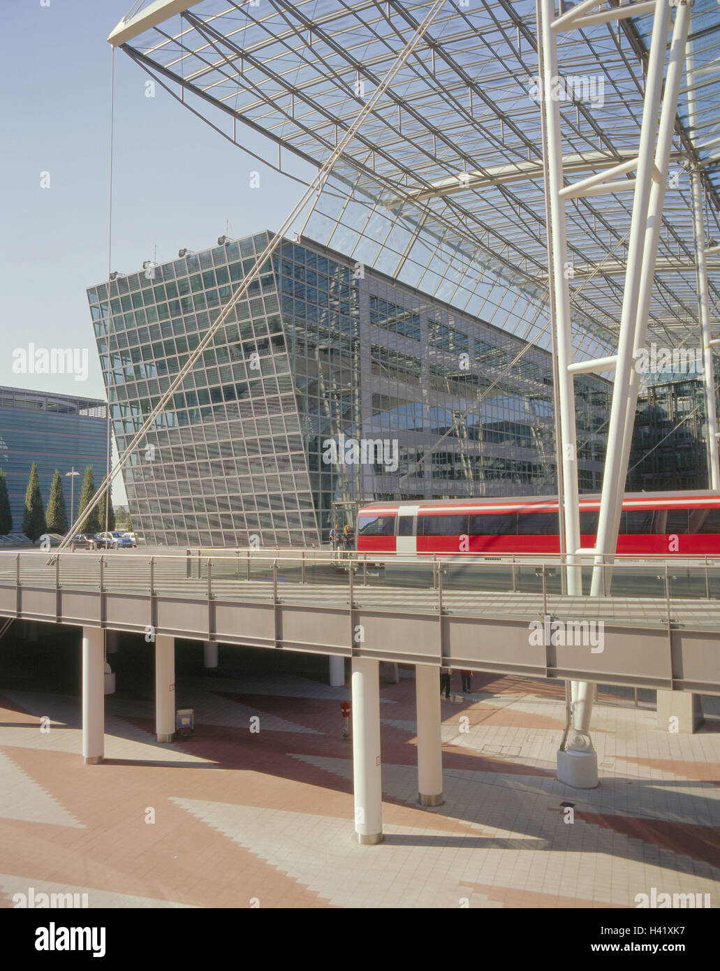 Germany, Bavaria, Munich, airport, terminal 2, Transrapid train, ONLY ...