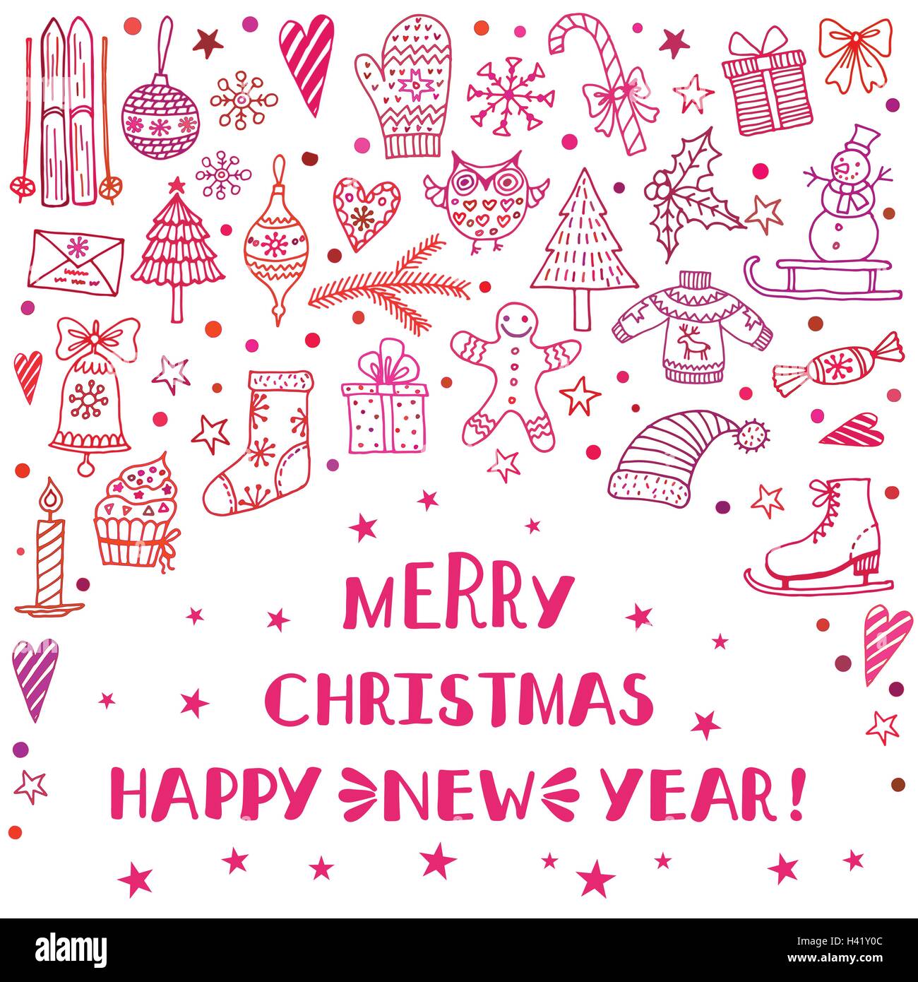 Christmas frame template card Stock Vector Image & Art - Alamy