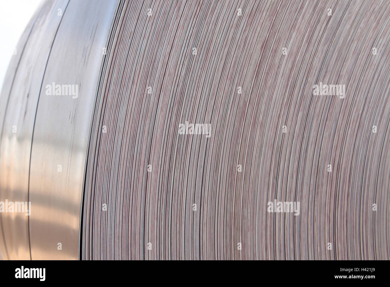 Rolls of steel sheet Stock Photo - Alamy