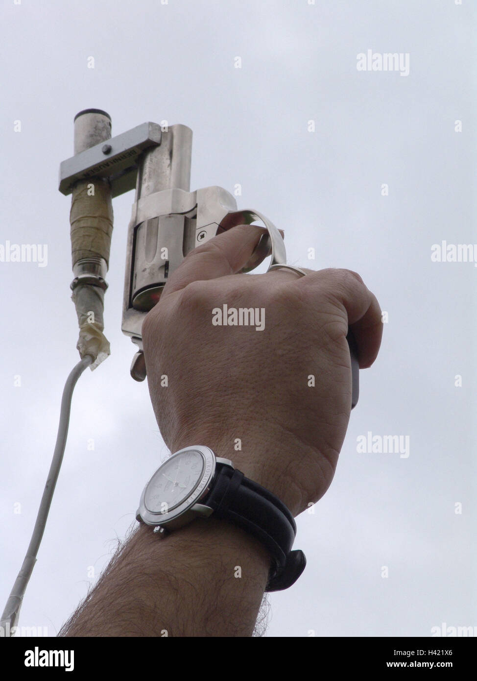 Event, man, detail, hand, gun, starting signal race, race, race, start ...