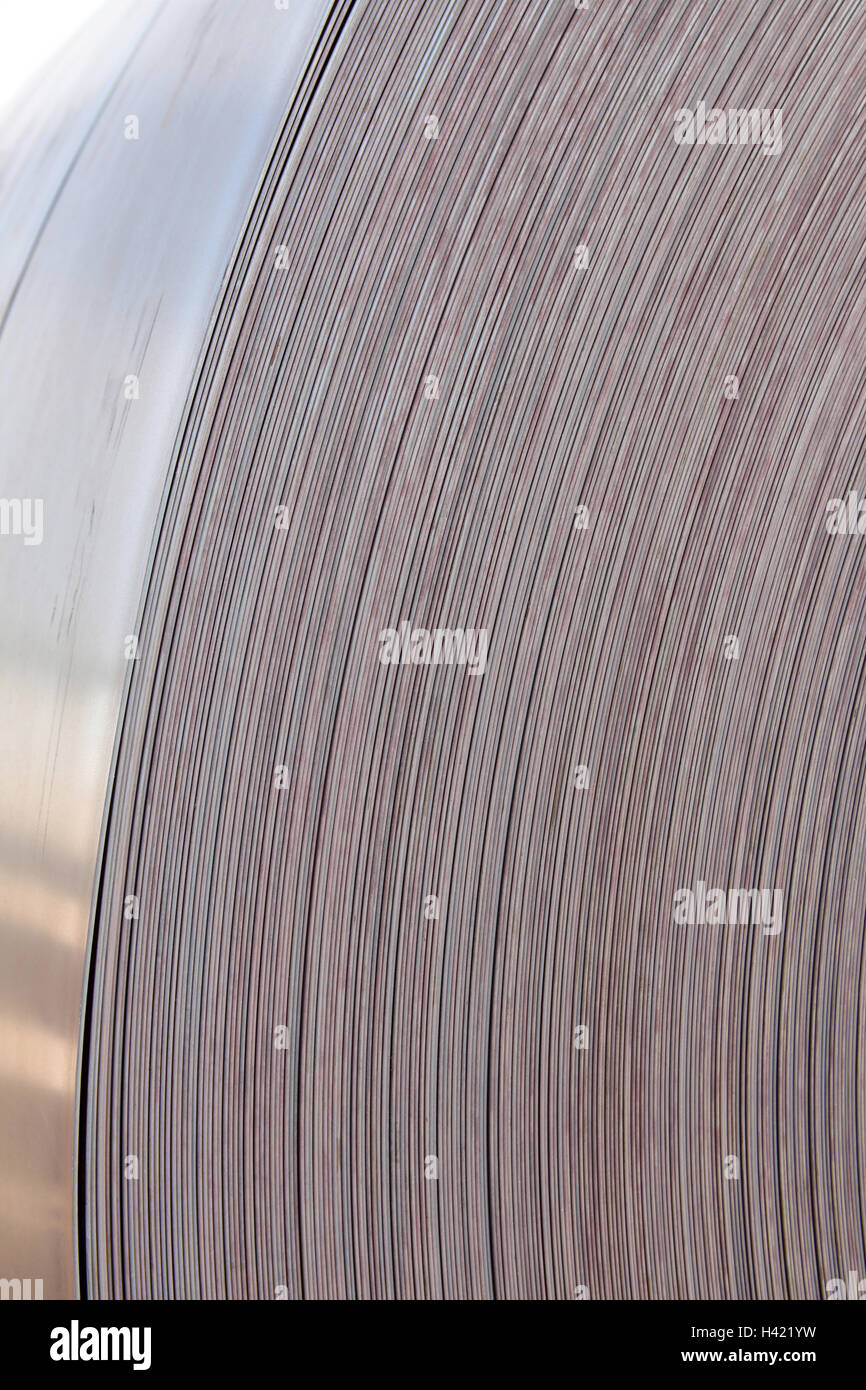 Rolls of steel sheet Stock Photo - Alamy