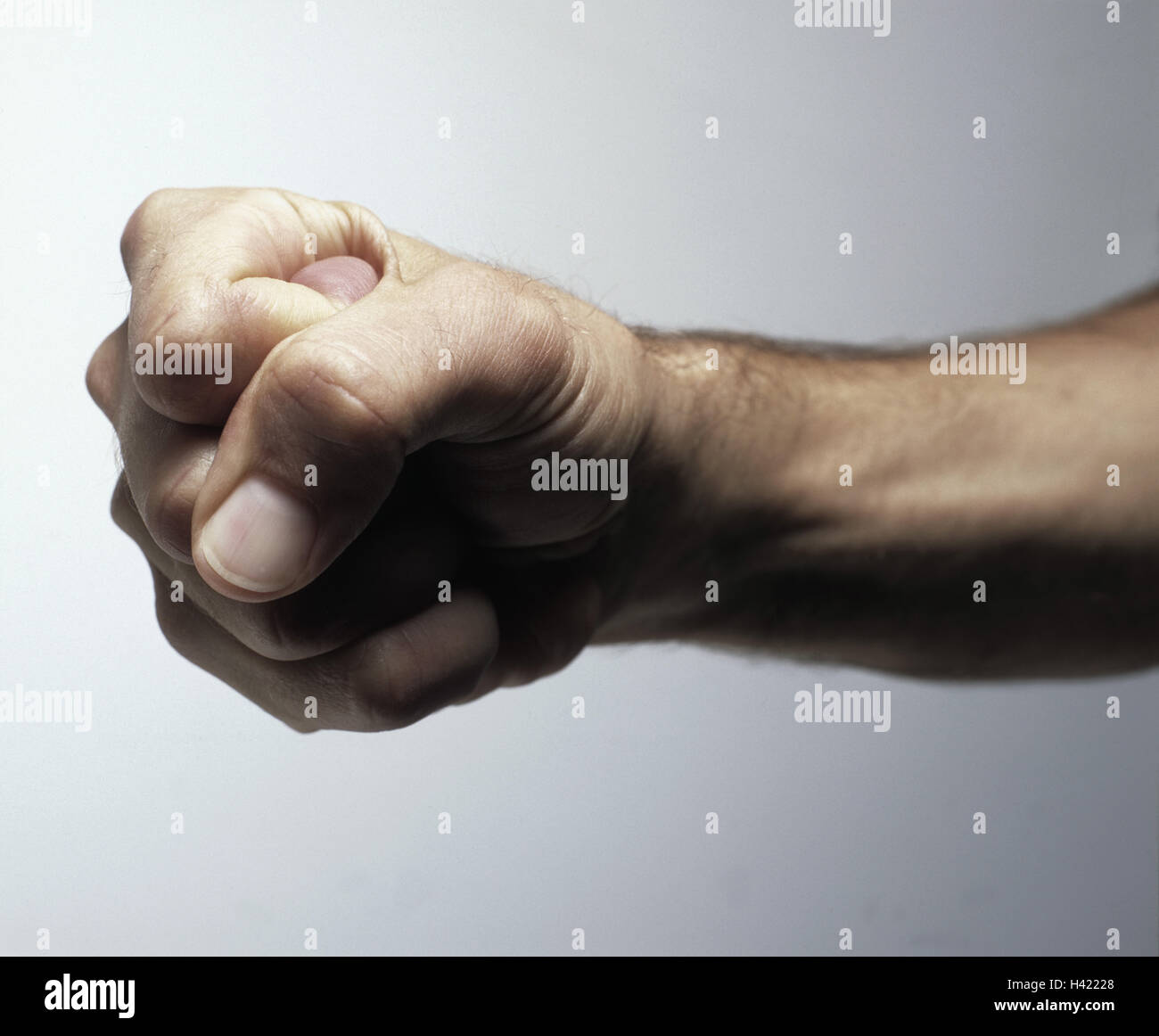 Man's hand, gesture, fist, man, hand, punch, body language, emotion ...