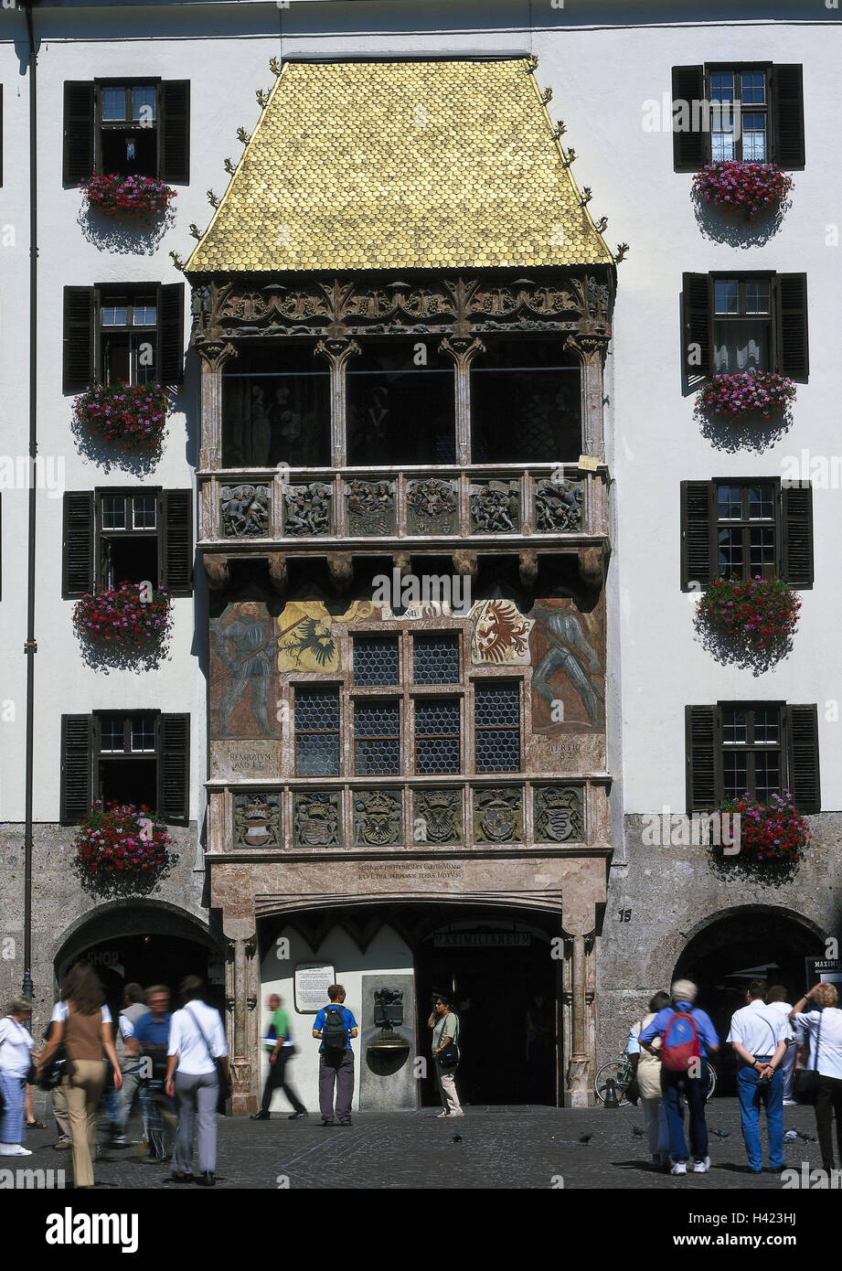 Austria, Tyrol, Innsbruck, Old Town, golden Dachl, Europe, splendour ...