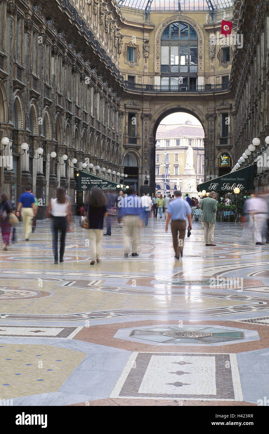 Italy, Milan, Galleria Vittorio Emanuele II, tourist, Europe, Lombardy ...