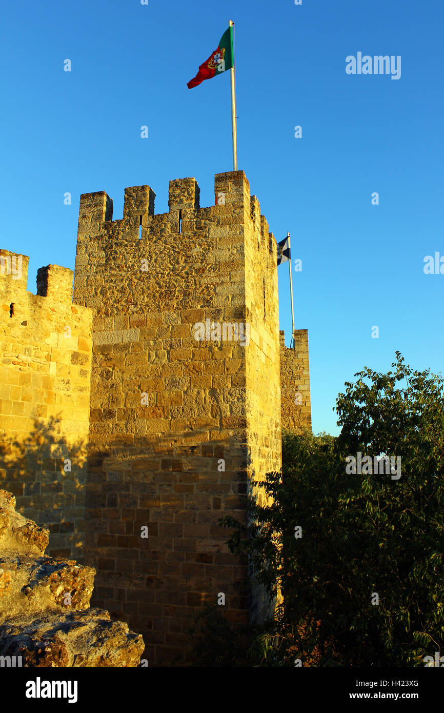 Saint George's Castle, Lisbon, Portugal Stock Photo - Alamy