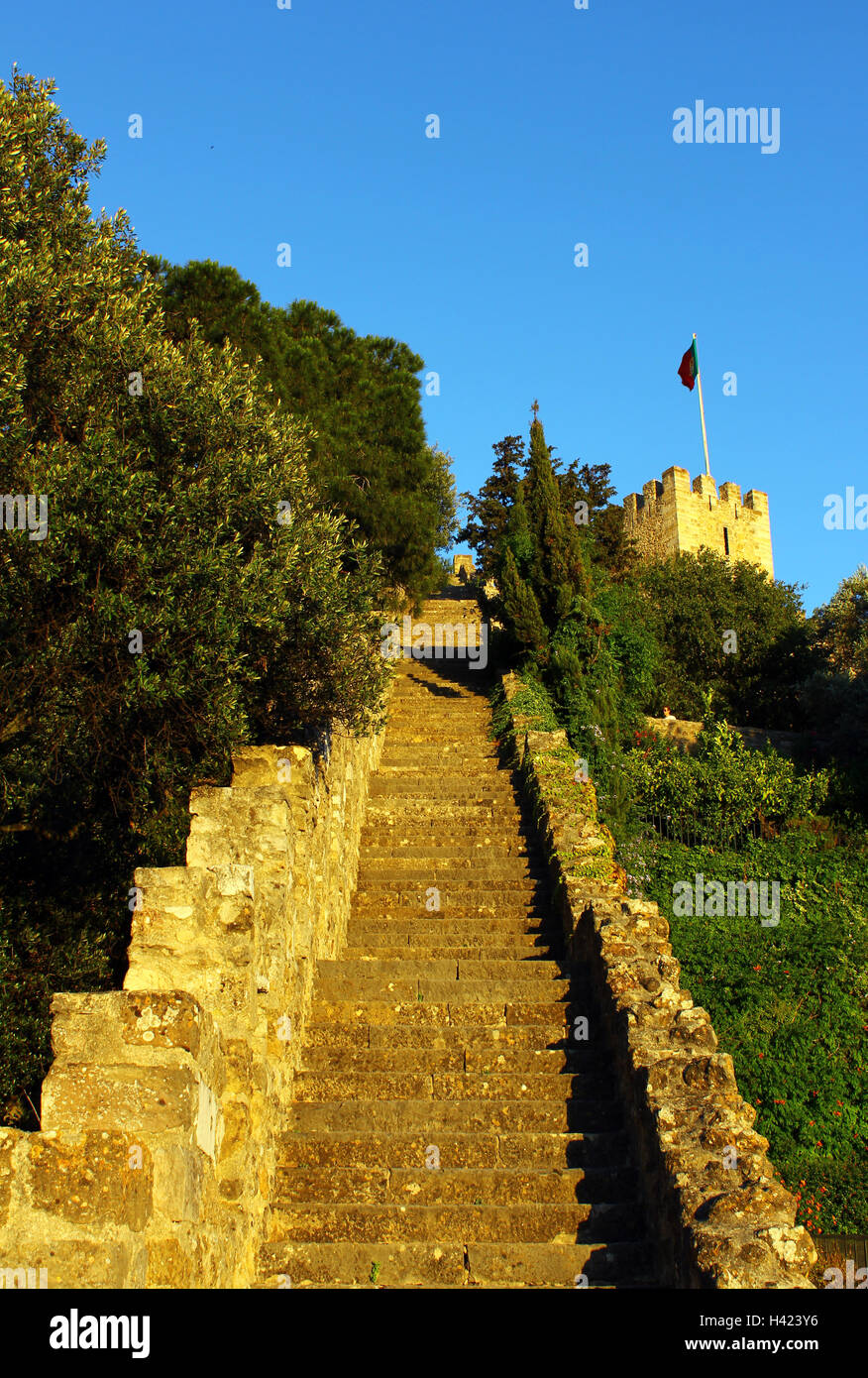 Saint George's Castle, Lisbon, Portugal Stock Photo - Alamy