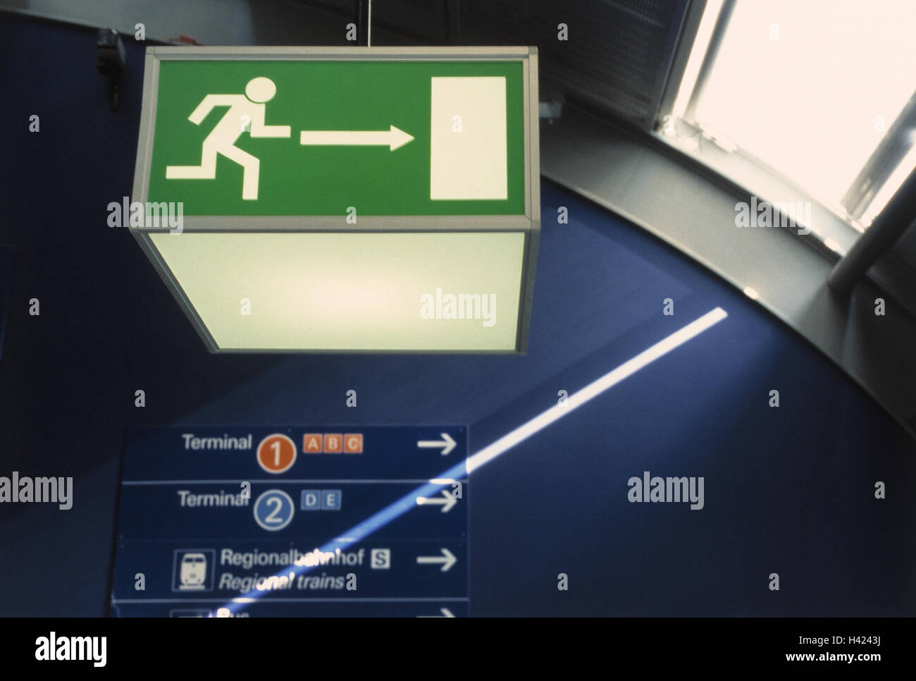 Germany, Hessen, Frankfurt in, the Main, airport, car park, sign ...