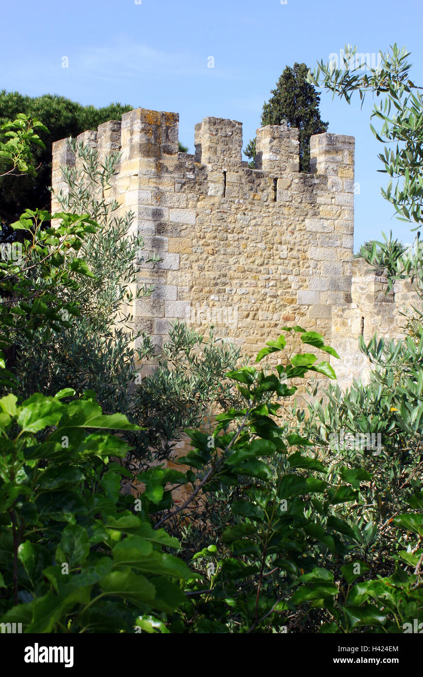 Saint George's Castle, Lisbon, Portugal Stock Photo - Alamy