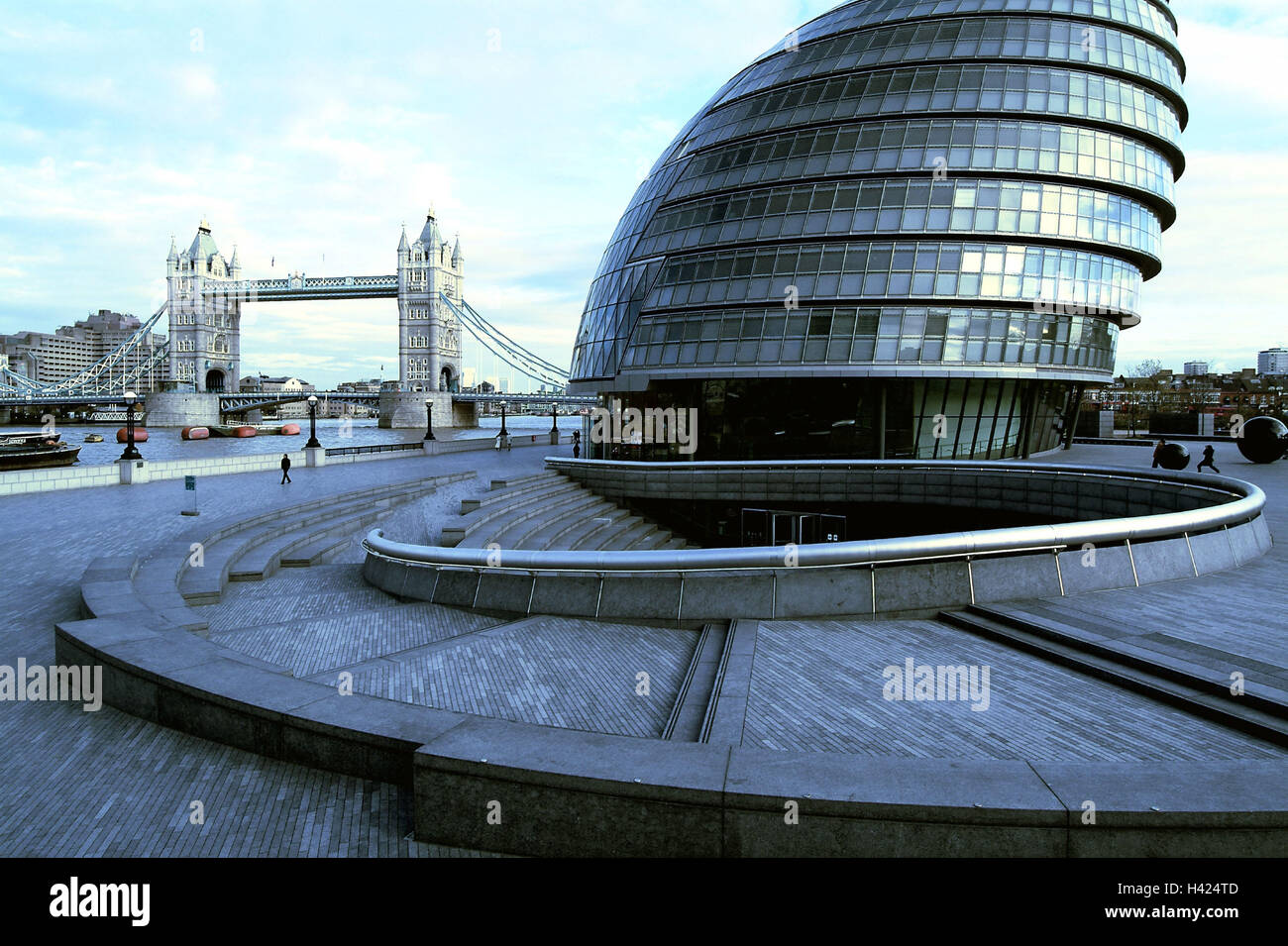 Great Britain, England, London, City Hall, architecture, modern, Thames ...