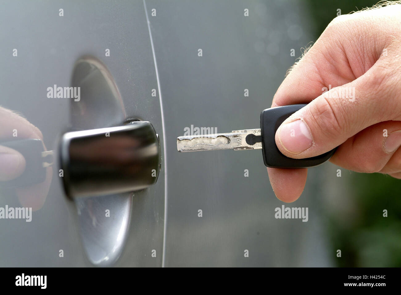 Man, hand, keys, Autotür, close-up Car, vehicle, detail, door, palace ...