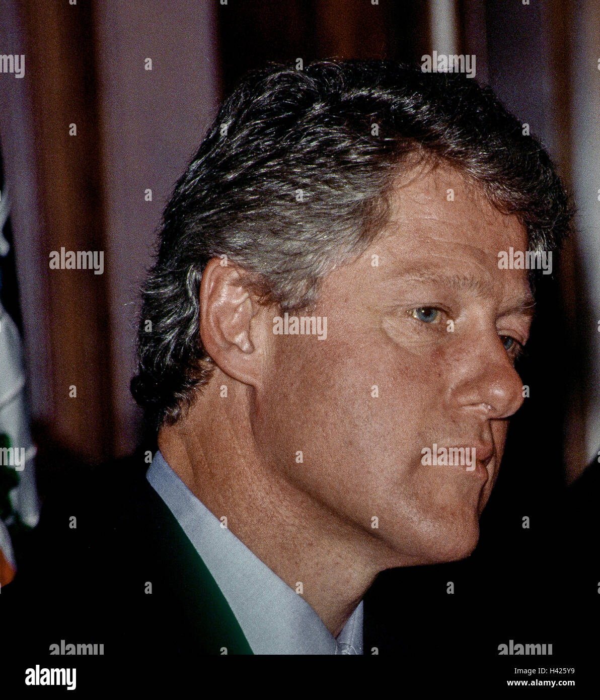 Washington, DC. USA, 8th December 1992 President Elect William Clinton ...