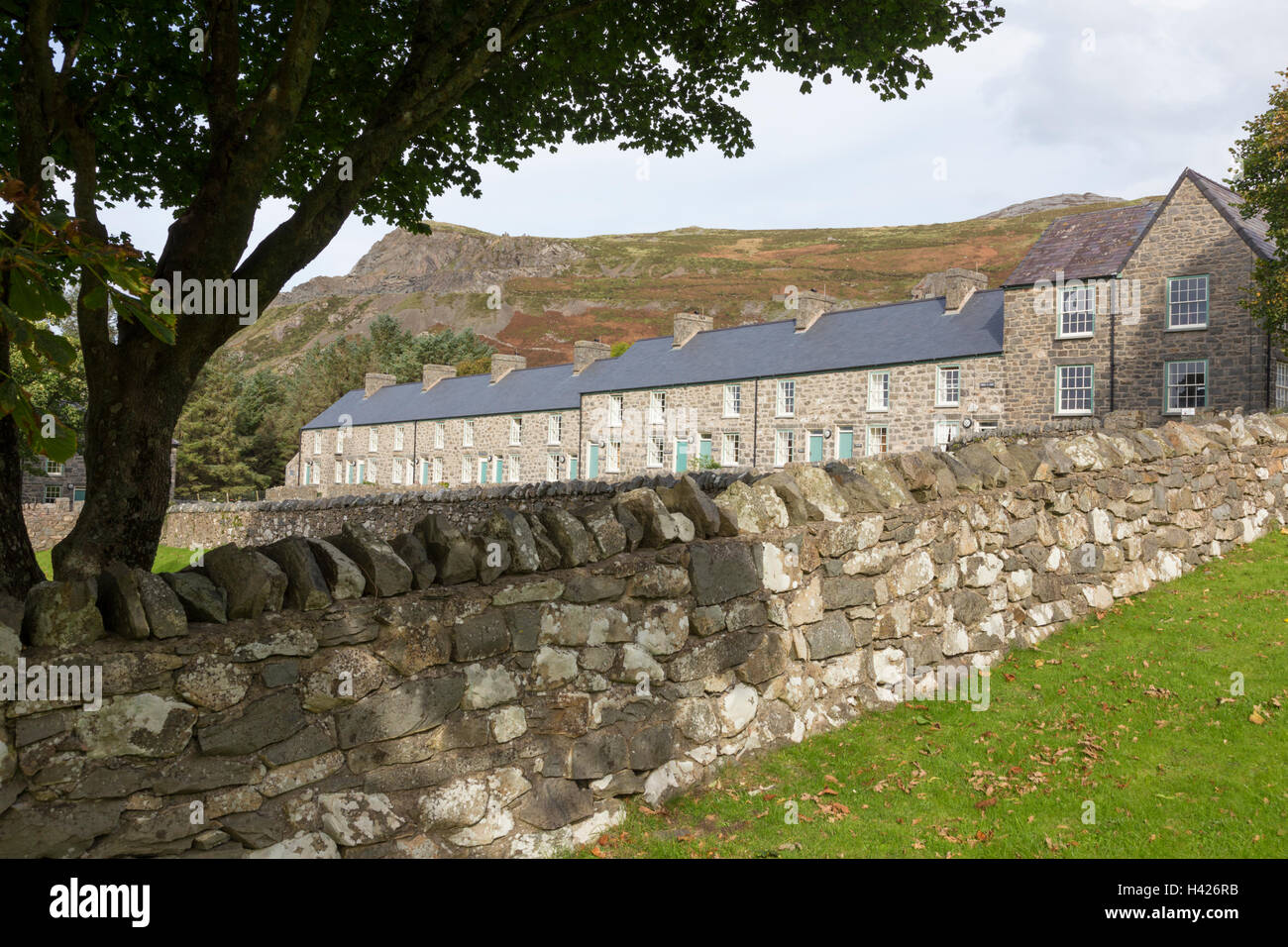 The old quarrying cottages at he Welsh language teaching and heritage ...